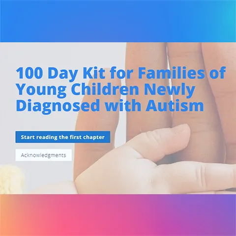 100 Day Kit for Young Children | Autism Speaks